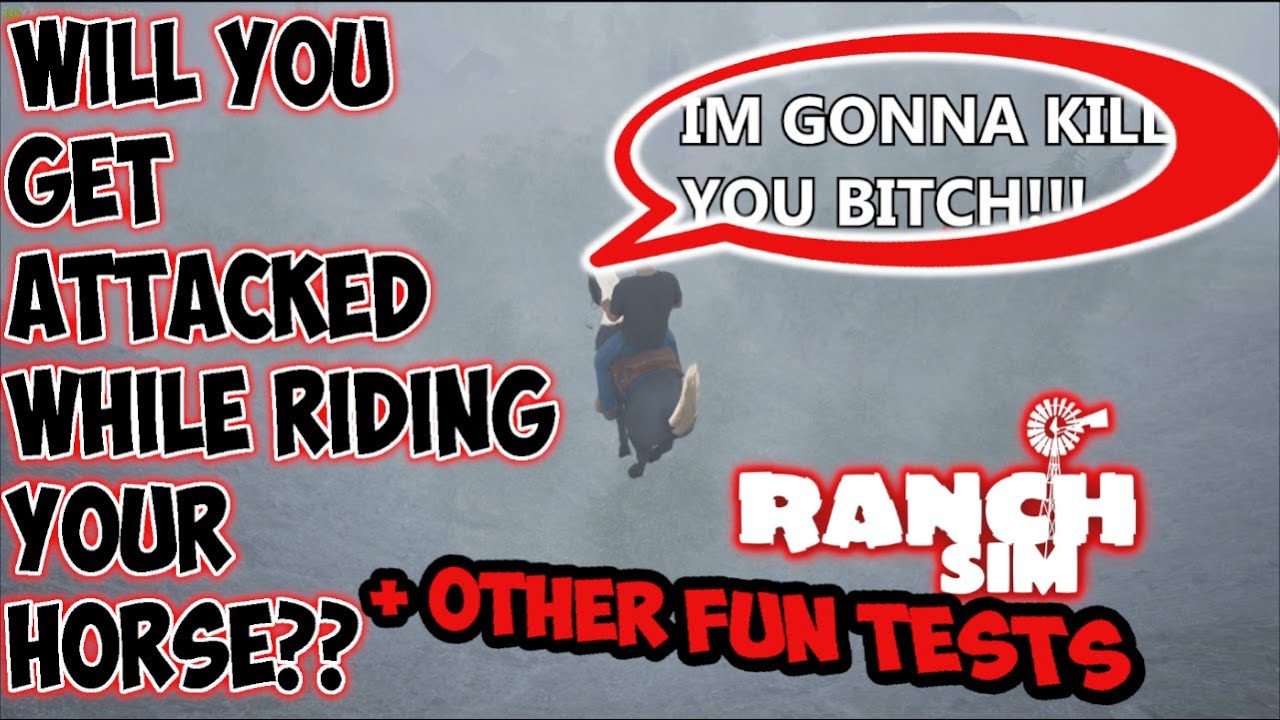RANCH SIM - HORSES CAN BE KILLED BY PREDATORS !?!?! - YouTube