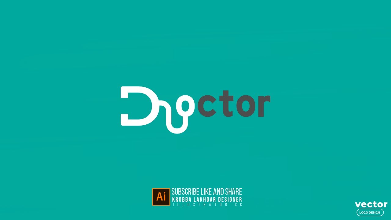 typography doctor LOGO in Adobe Illustrator CC #61 - YouTube