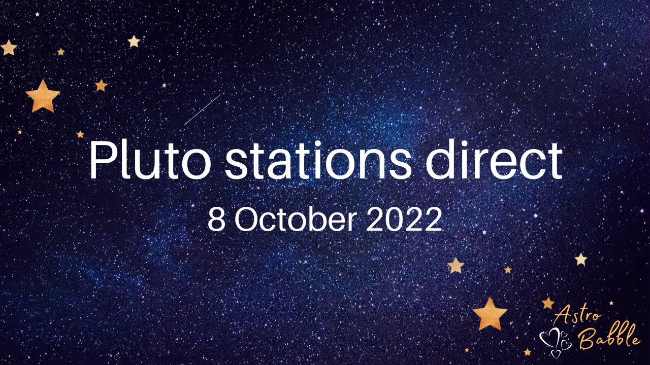 Pluto stations direct - 8 October 2022 - YouTube