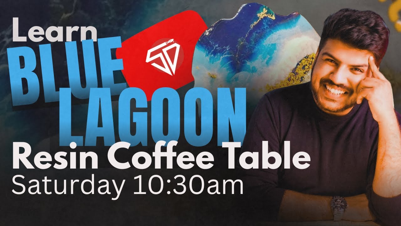 LIVE: Blue Lagoon Resin Coffee Table – Full Tutorial for Beginners | SD ...