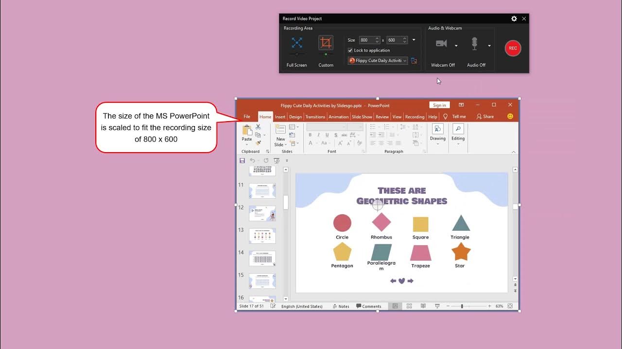How to Use Lock to Application Feature in Recording Screen - ActivePresenter 8 - YouTube