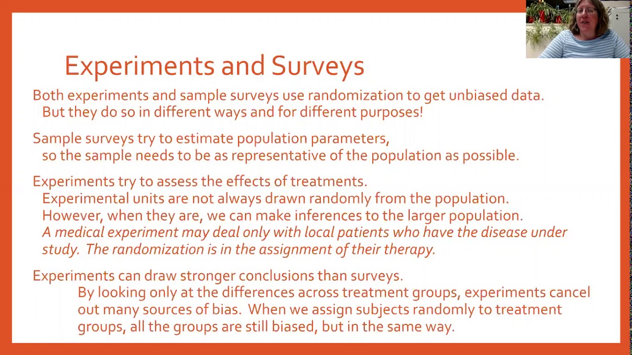 Math 113 Ch 09X (Experiments and Surveys Summary) - YouTube