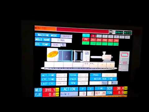 THIN WALL INJECTION MOLDING MACHINE GOLD COIN - YouTube