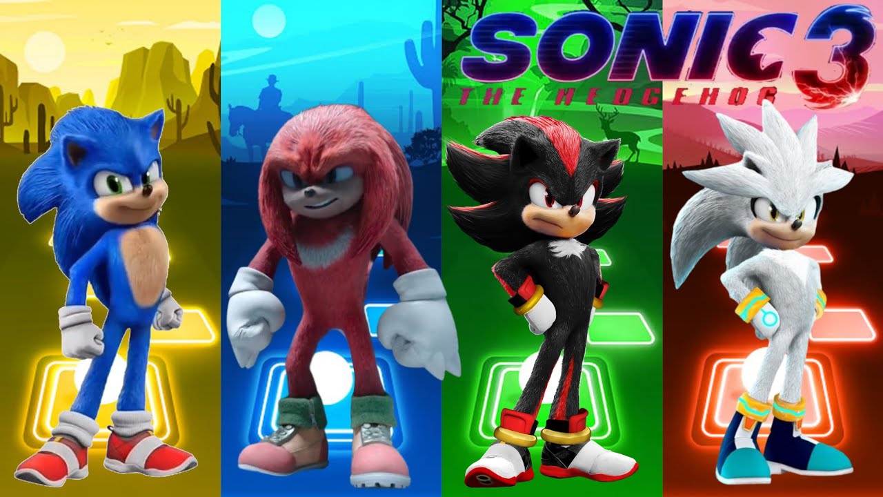 Sonic the Hedgehog VS Knuckles the Echidna VS Shadow the Hedgehog VS ...