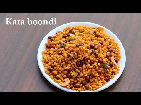 Kara Boondi recipe |How to make Boondi at home |Spicy boondi Mixture ...