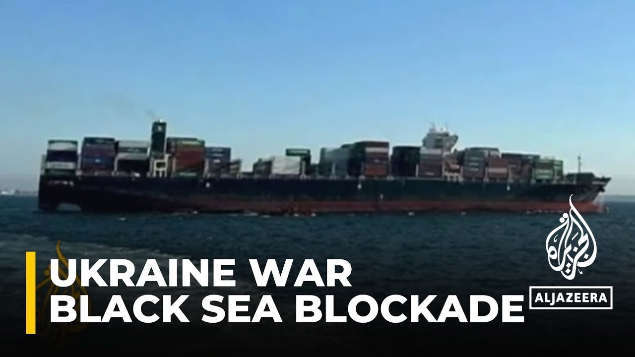 Black Sea blockade: Trapped container ship finally leaves - YouTube
