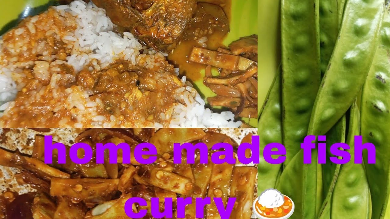Homemade fish curry along with sting beans barta 🤤 - YouTube