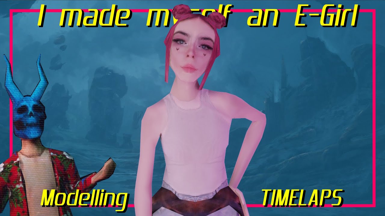 PS1 Style E Girl LOWPOLY Indie Game Character Blender Timelapse YouTube ps1-style-e-girl-lowpoly-indie-game-character-blender-timelapse-youtube