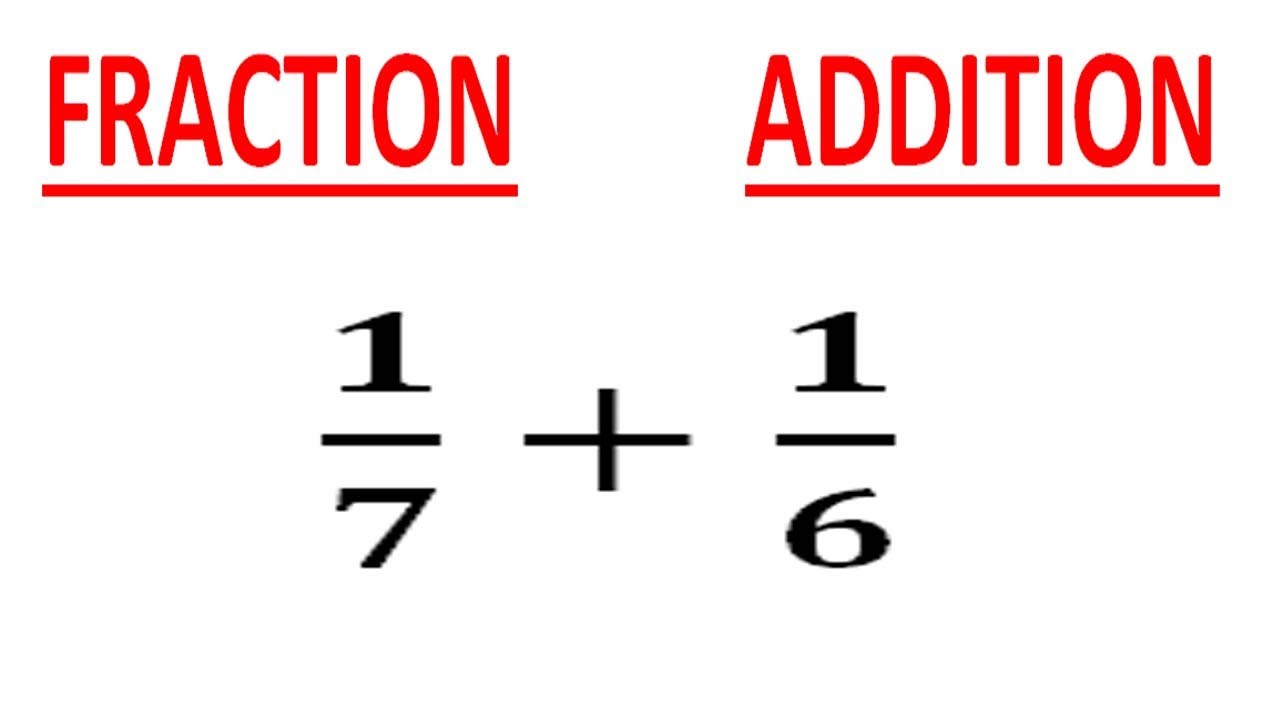 FRACTION ADDITION - YouTube