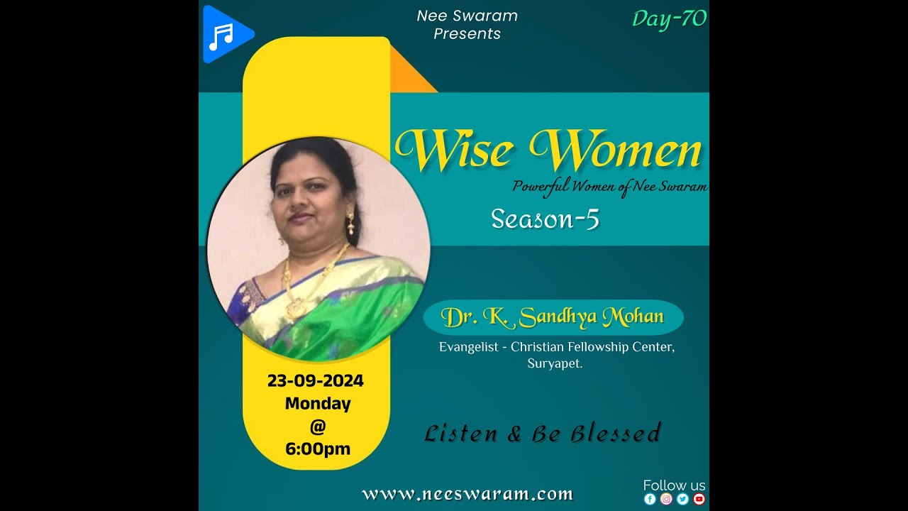 WISE WOMEN Season-5- Dr. K. Sandhya Mohan Garu - YouTube