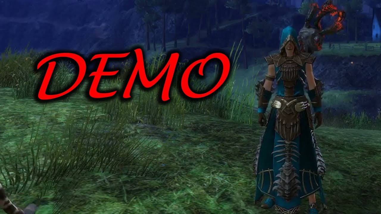 GW2 Primeval Dervish Outfit and Suntouched Scythe Staff Demo - YouTube