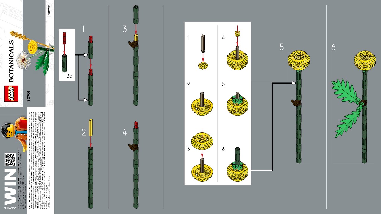 🍃 LEGO instructions 🍃 Botanical Collection 🍃 30701 🍃 Field Flowers 🍃 ...