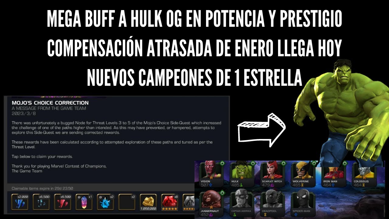 COMPENSACIÓN ATRASADA LLEGA HOY | NUEVOS CAMPEONES DE 1 ESTRELLA | BUFF ...