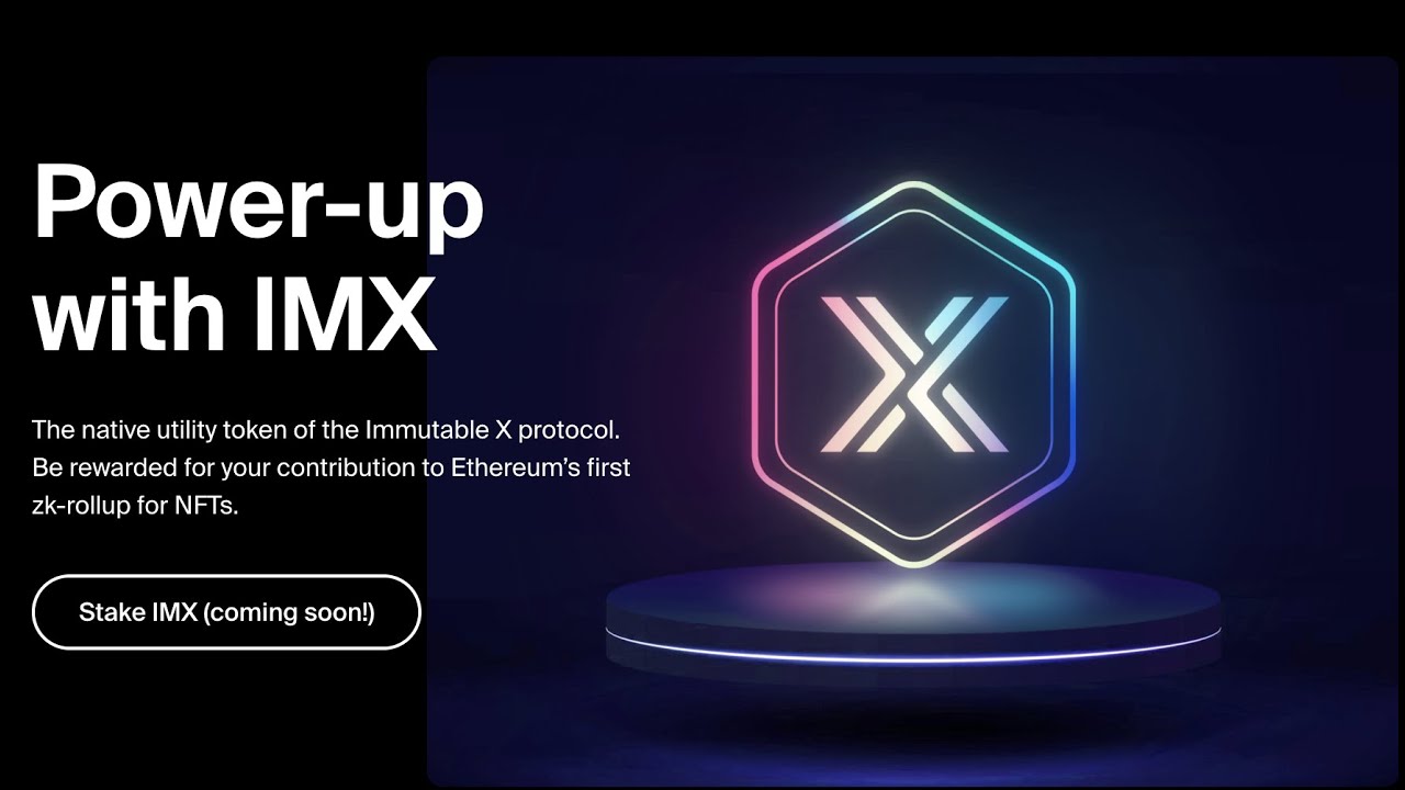 ImmutableX (IMX) Announces Staking - Starts July 1st! - YouTube
