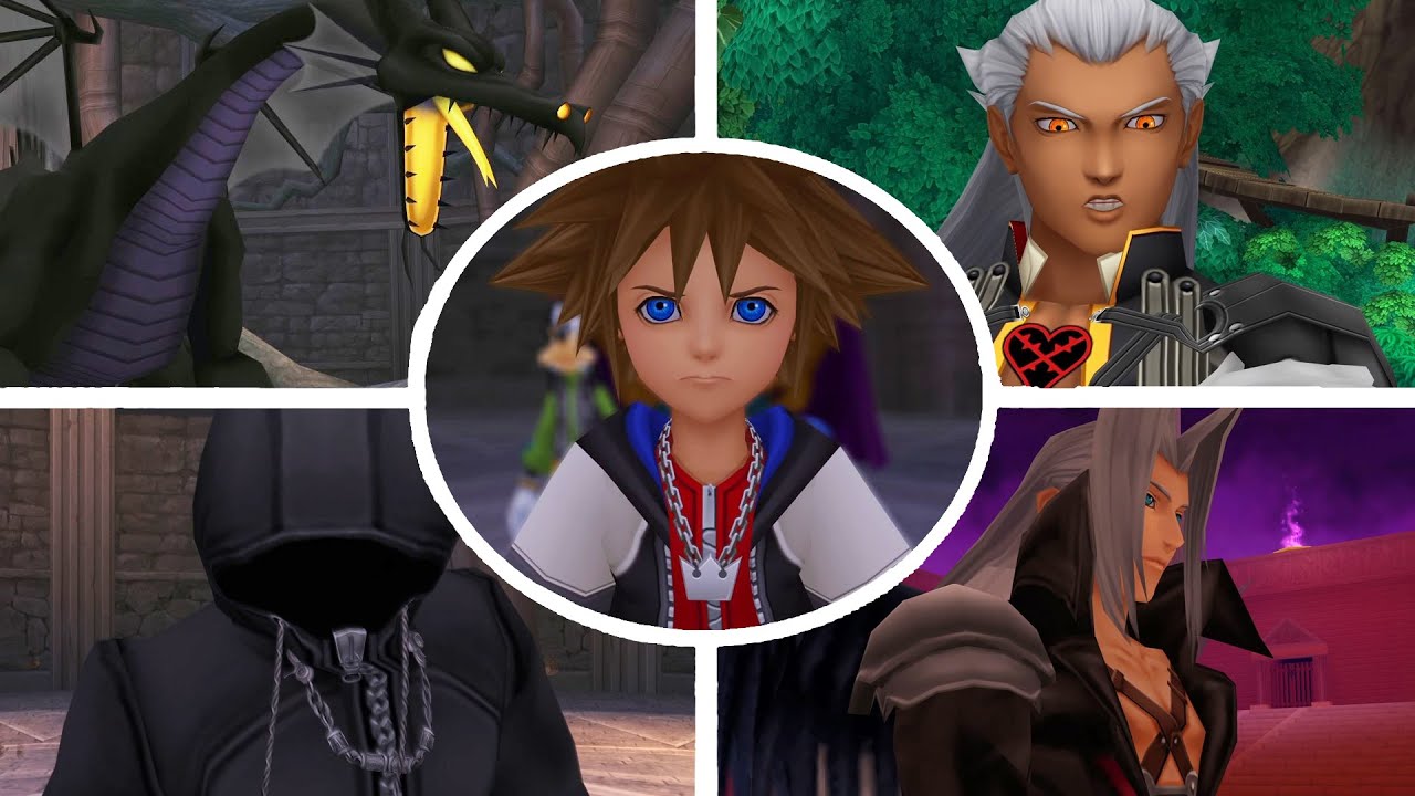 Kingdom Hearts Final Mix - All Bosses - YouTube