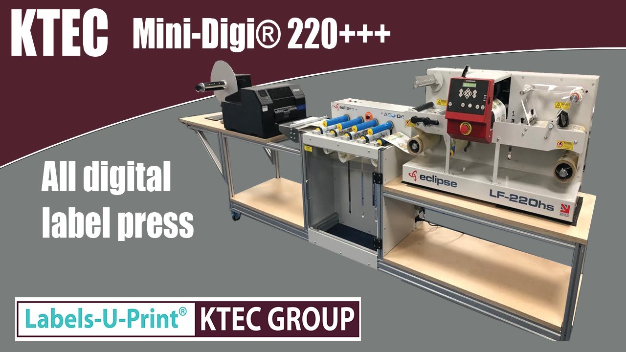 Digital label press - Mini-Digi® 220+++ - Labels-U-Print ® - KTEC GROUP ...