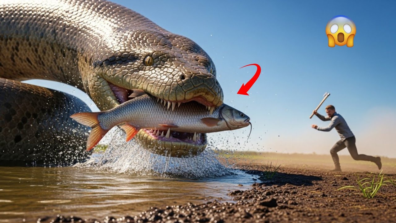 Heroic Rescue Team Saves Helpless Vell Fish from GIANT Anaconda Attack ...