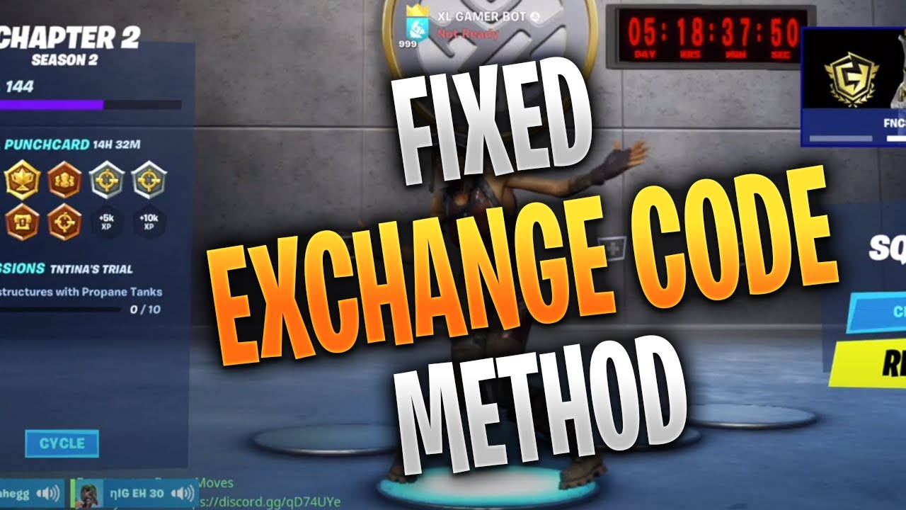 *FIXED* How to get an EXCHANGE CODE for Fortnite Lobby Bot (NEW METHOD ...