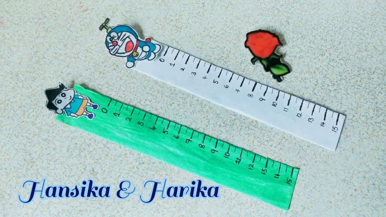 How to make a scale with paper and cardboard ll Paper scale ll Simple ...