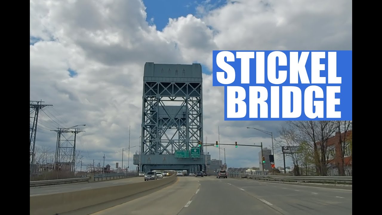 William A Stickel Memorial Bridge drive: West along I-280 from Harrison ...