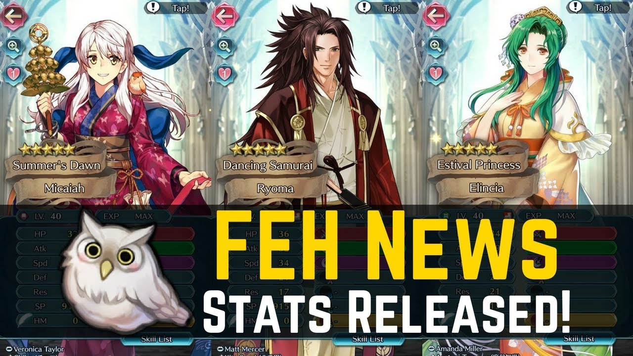 The Newest Dancers! (☆ω☆) Festival in Hoshido Banner Stats Analysis ...