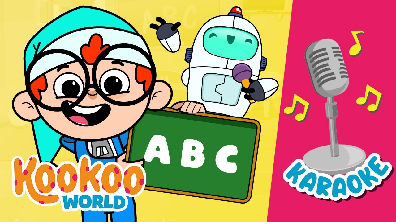 The ABC Song - KARAOKE 🎤 with Lyrics for Kids - Kookoo World - YouTube