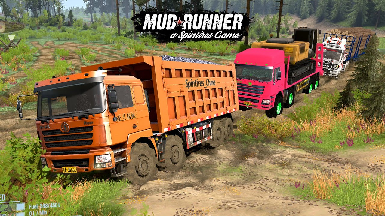 Spintires: MudRunner | VOLVO FH16 8X4 Driving on Extreme Mountain Roads 2022 - YouTube