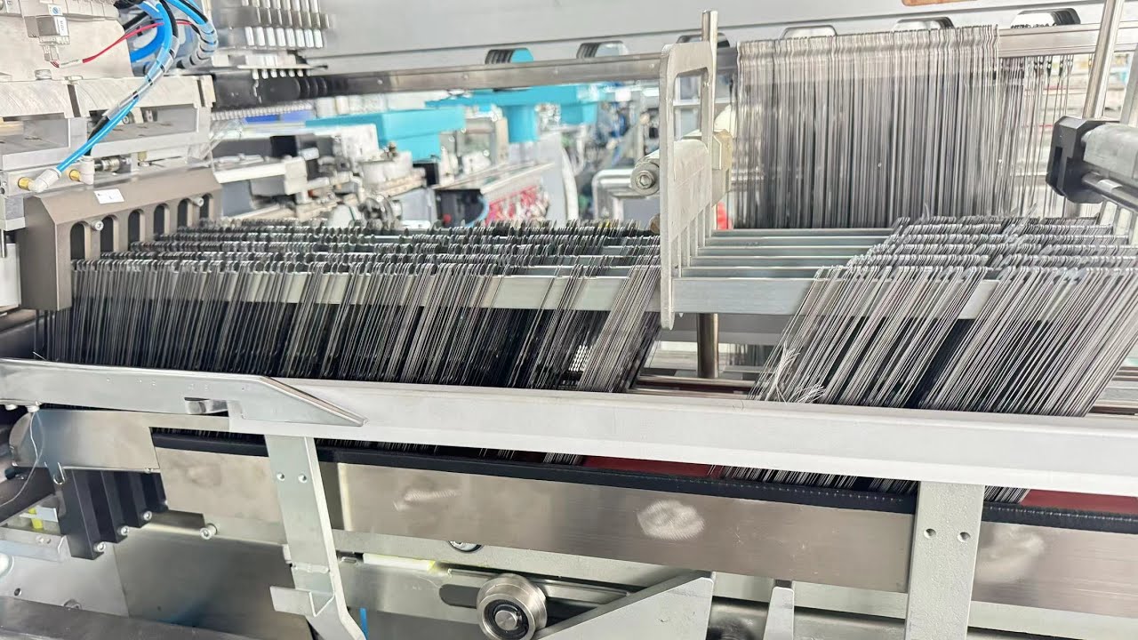 Automatic drawing-in machine-warp stop module - YouTube