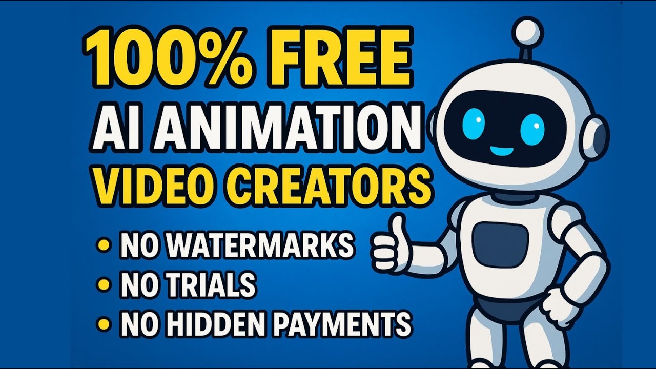100% free AI animation video creators with zero cost no watermarks, no ...