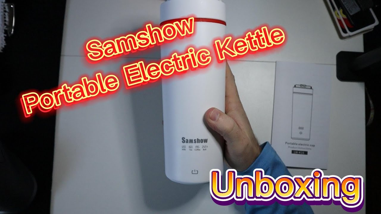 Samshow Portable Electric Kettle Unboxing - YouTube