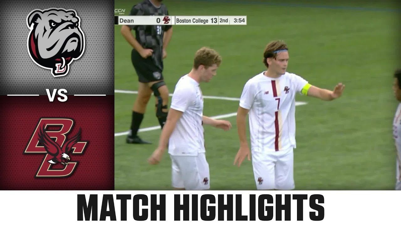 Dean vs. Boston College Match Highlights | 2025 ACC Men's Soccer - YouTube