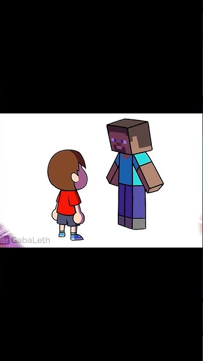 Minecraft Steve Meets The Villager Youtube