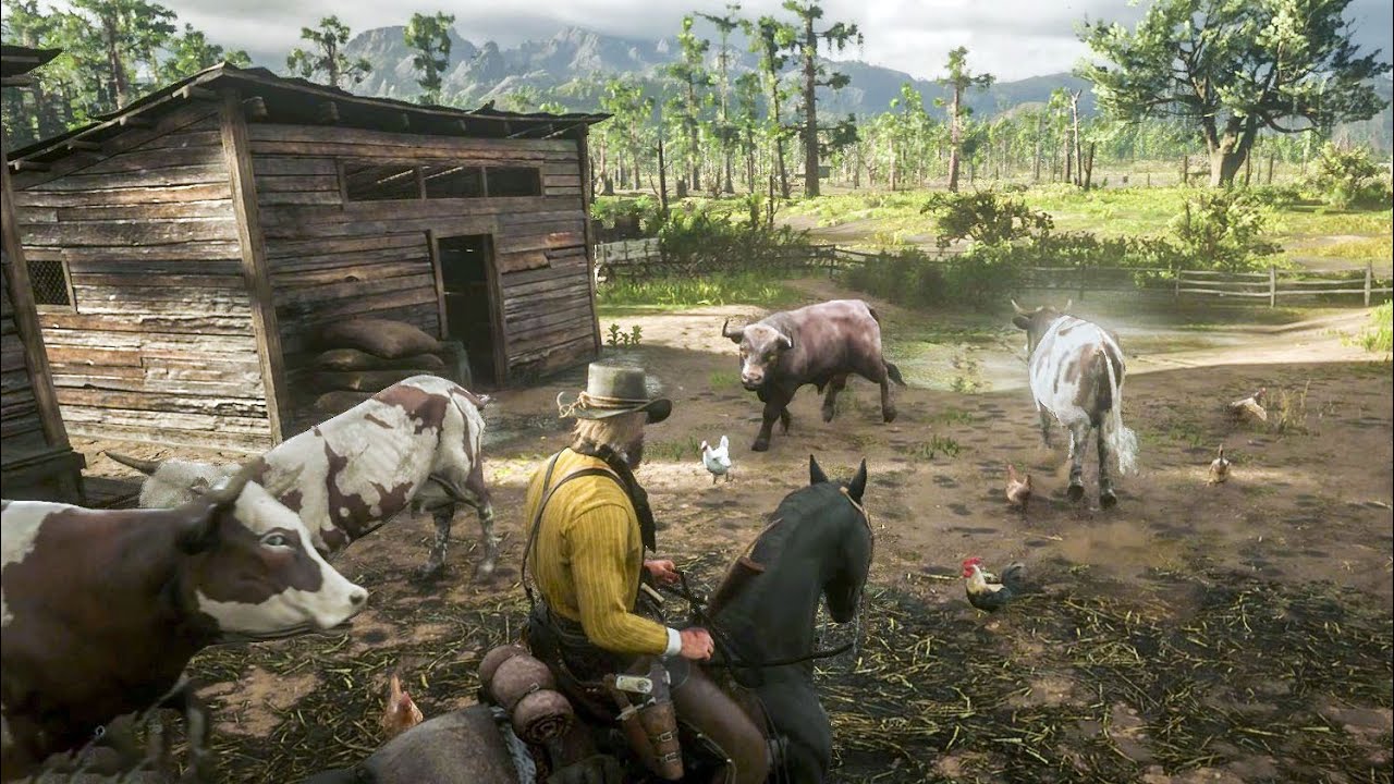 How to steal any bull / cow without alerting the law | RDR2 - YouTube