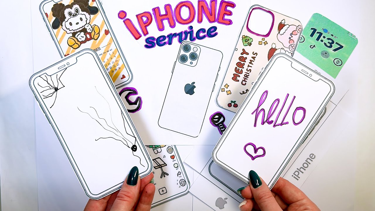 📱Paper diy📱iPhone Service Tutorial ASMR🔧 iPhone packaging🎁Paper Game 🤩 ...