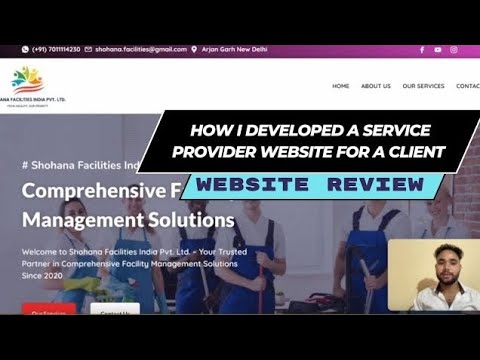 Service Provider Website Kaise Banaye | How I Developed a Service ...
