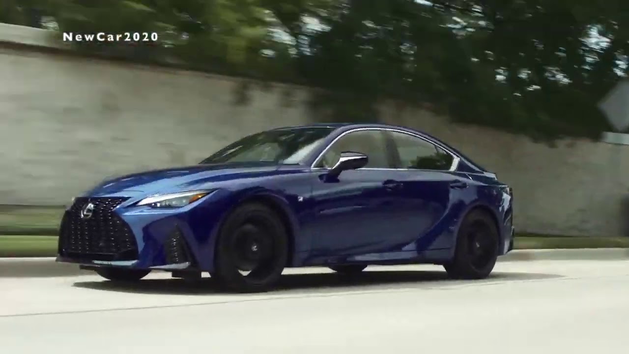 2021 Lexus IS 350 F Sport Blue Color the most advanced sports version ...