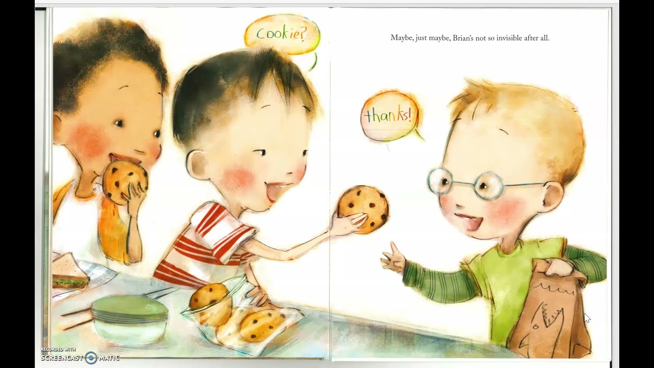 'The invisible boy' children's book read aloud | Story about lonely kid ...
