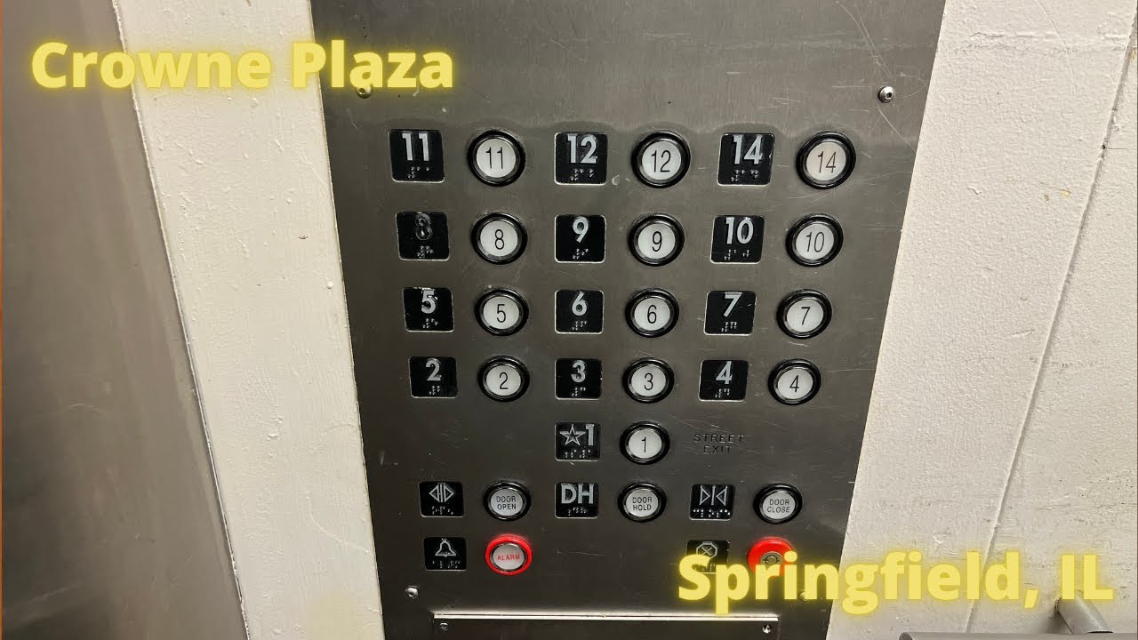 Montgomery KONE Traction Service elevator at Crowne Plaza in ...