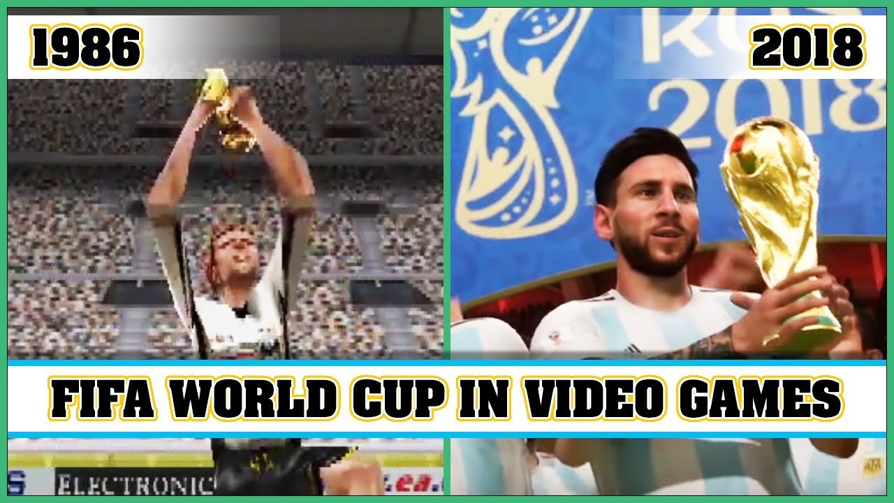 FIFA WORLD CUP video games evolution [1986 - 2018] - YouTube