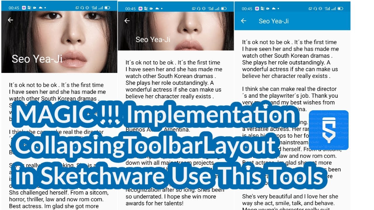 WOW MAGIC !!! CollapsingToolbarLayout Implementation in Sketchware Use This Tools - YouTube
