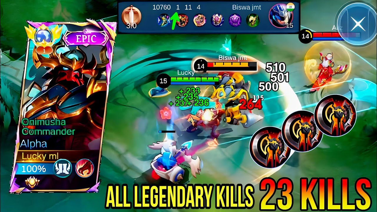 23 KILLS ! POWER OF ALPHA ALL LEGENDARY KILLS ! PLEASE TRY THIS BUILD ...