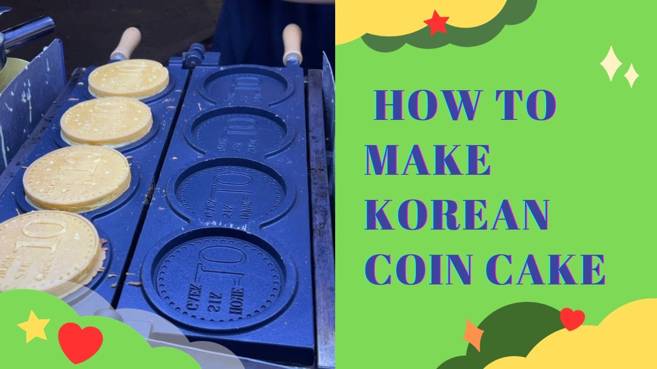 How to make Korean coin cake/Cách làm bánh đồng tiền Hàn Quốc - YouTube