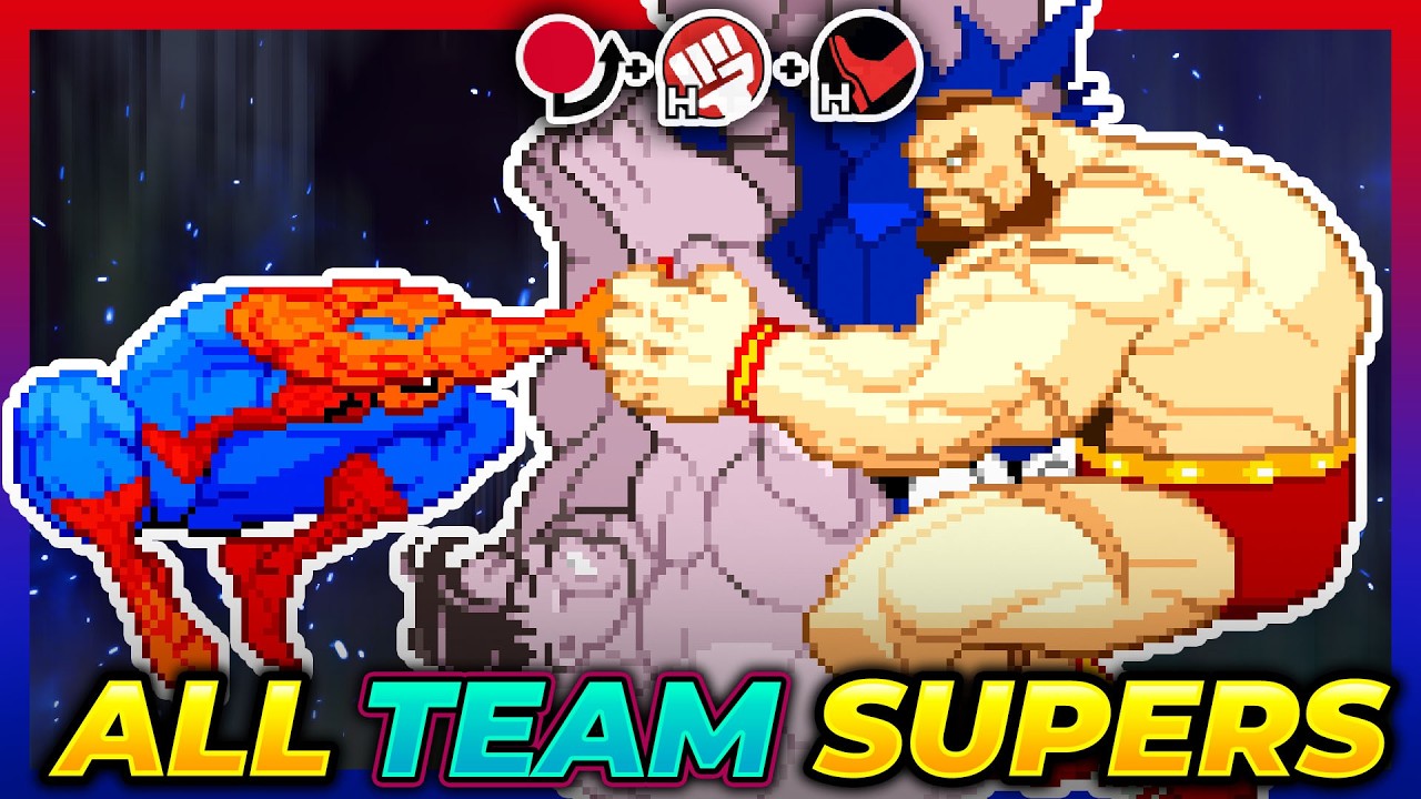 ALL TEAM SUPERS (CROSS-OVER COMBINATIONS) - Marvel vs. Capcom: Clash of ...