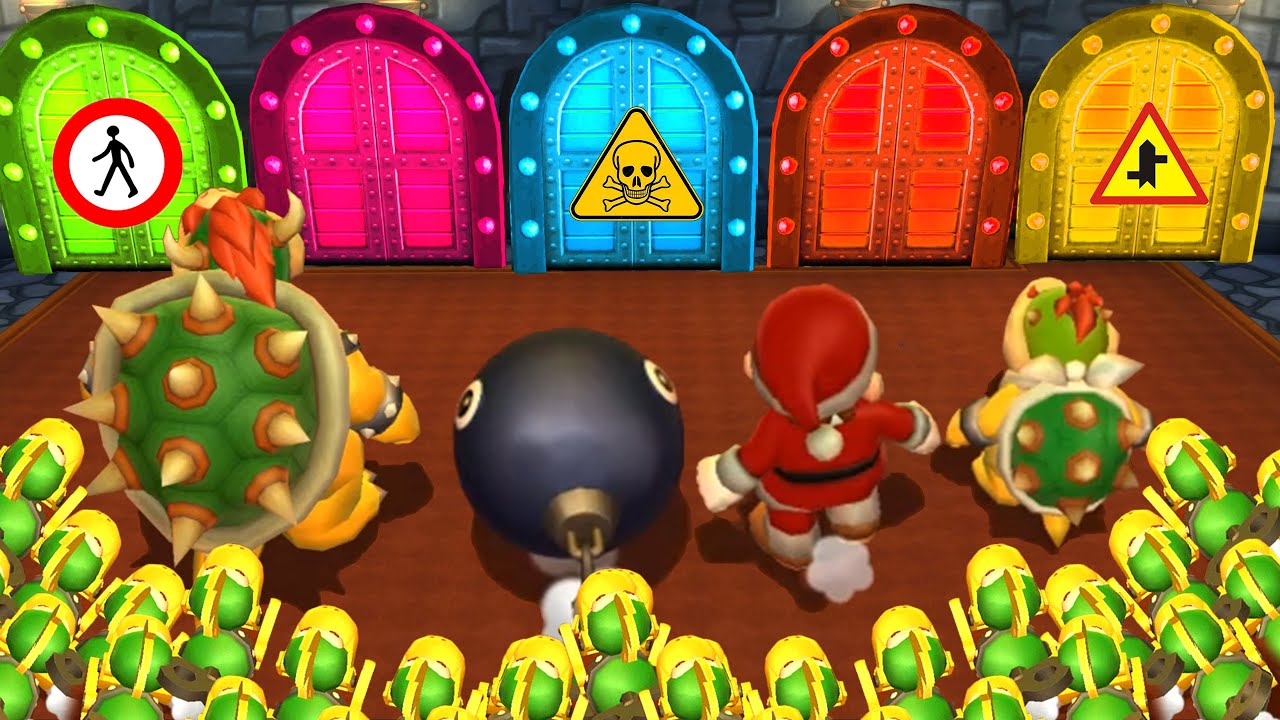 Epic Step It Up Battle! Bowser vs Chain Chomp vs Bowser Jr vs Santa ...