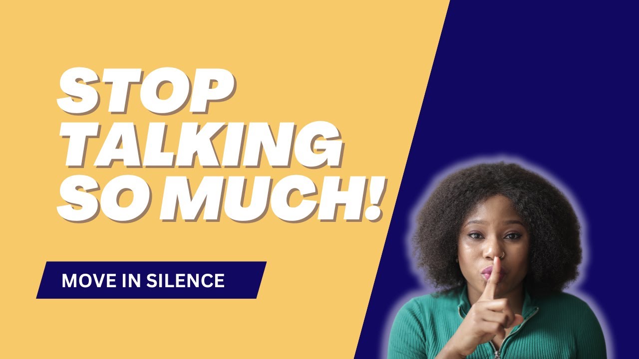 They want to stop you: Stop Talking so Much - YouTube