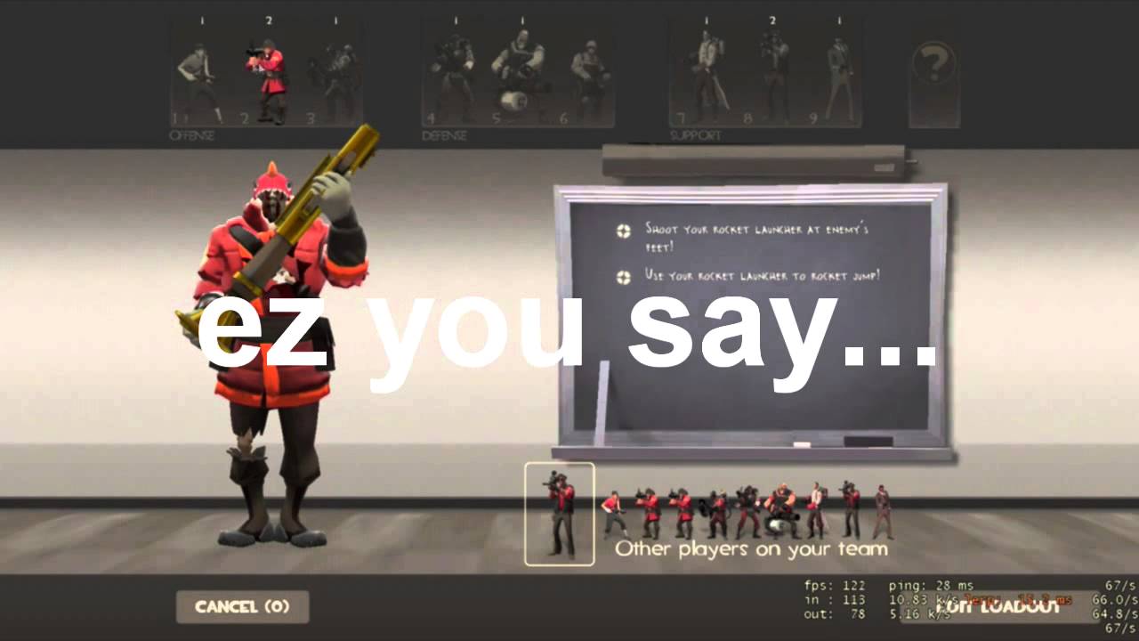 TF2: when a noob says "ez" - YouTube