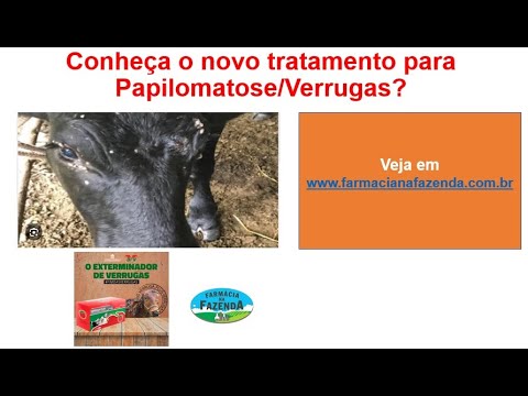 Conheça o novo tratamento para papilomatose (verrugas) em bovinos - YouTube