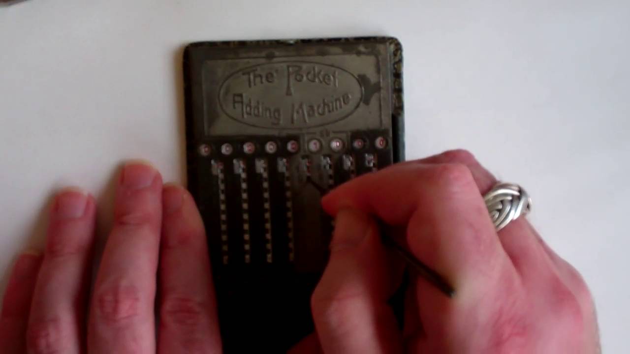 The Pocket Adding Machine - YouTube