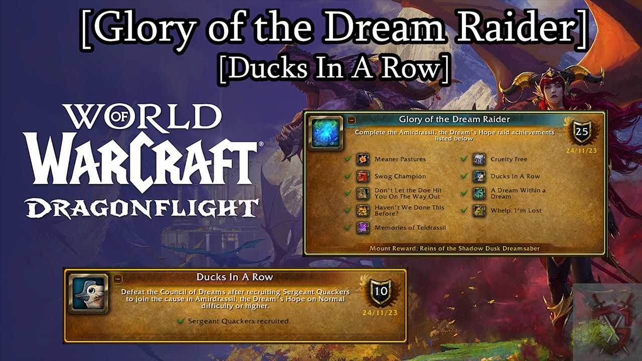 Achievement: [Ducks In A Row] - WOW! - YouTube