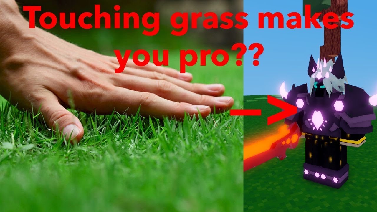 Touching Grass Makes You Better at Roblox BedWars! - YouTube